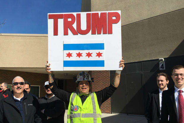 Trump Chicago Rally Heats Up as Supporters, Protesters Face Off - Near ...