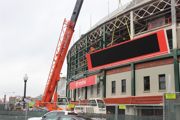Wrigley Field Marquee Is Going Back Up ... With A Big Video Board Under ...