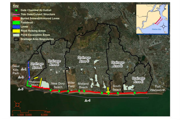 New Staten Island Flood Plan Includes 20-Foot Levee and Buried Seawall ...