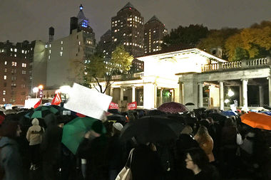 Hundreds March From Union Square to Protest Trump Presidential Win ...