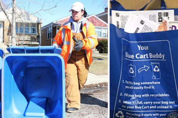 Can These Blue Bags Help Chicago Boost Its Sad Recycling Rate ...