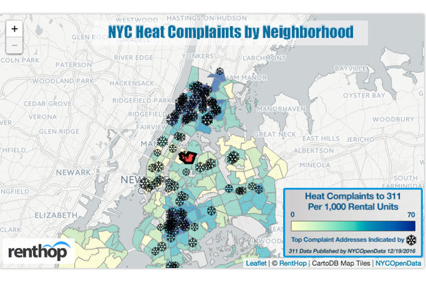 MAP: The Most Heat Complaints Came From These Neighborhoods in 2016 ...