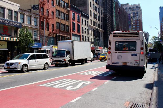 Select Bus Service Lanes Along 23rd Street Painted by City Ahead of ...