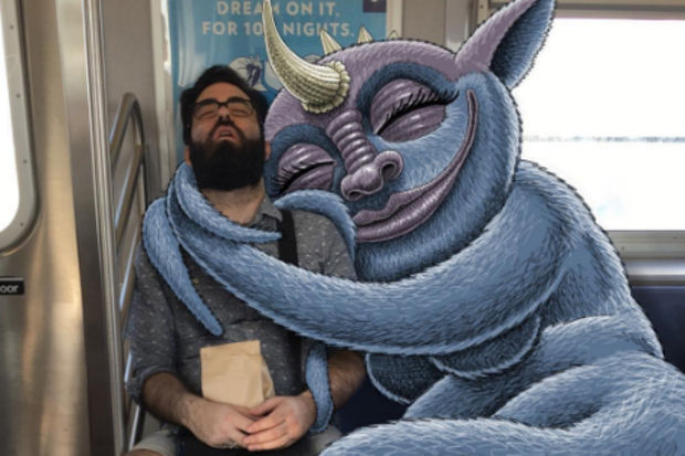 The Subway Is Filled with Monsters You Can Only See in These Doodles ...