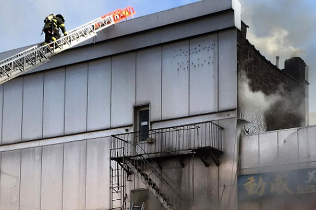Large Fire Rips Through Commercial Building in Flushing - Flushing ...