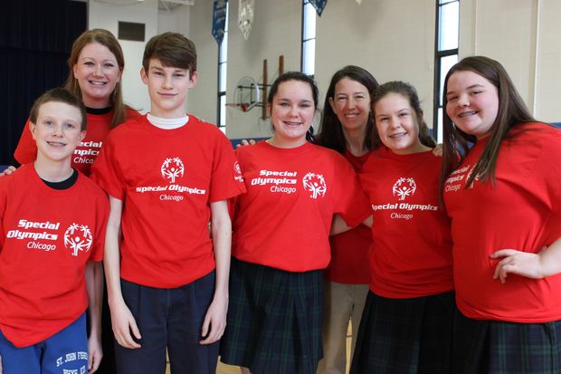 Elementary School Students Wearing Red Today For Kids Helping Kids Day ...