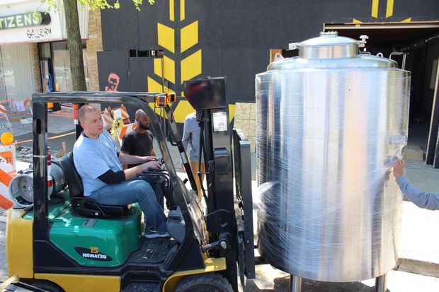 Open Outcry Brewing's Beer Tanks Arrive, Mid-June Opening Planned ...