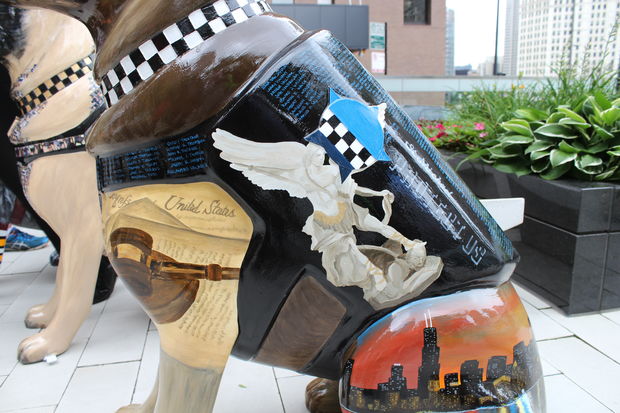 Painted German Shepherd Statues Popping Up To Honor Fallen Police ...
